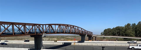 Highway 101 Bike Bridge Project in its Final Stage of Construction ...