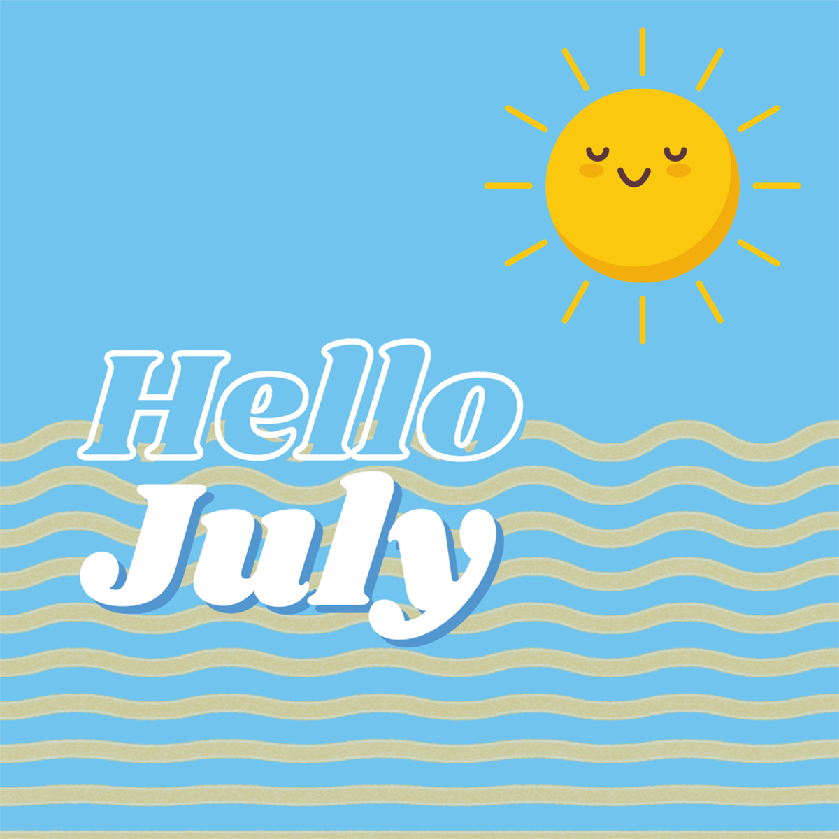 Hello July Summer